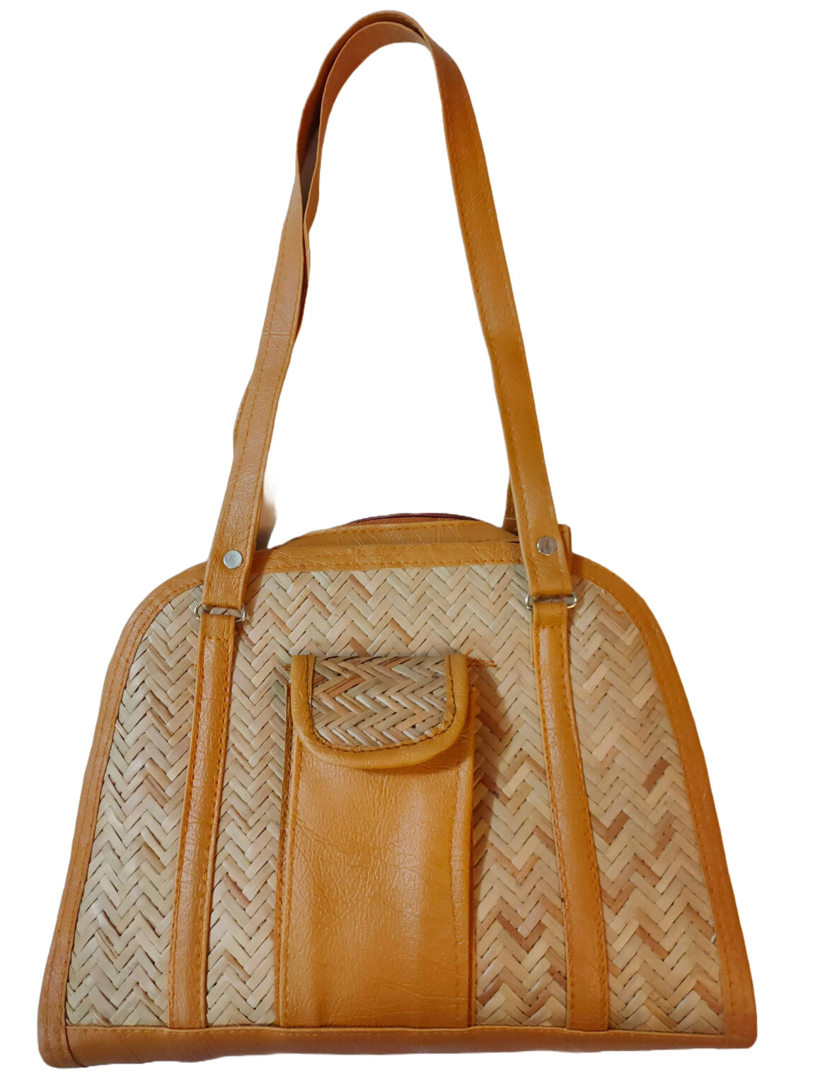 Handmade Shantiniketan Leather Bags | Bamboo Shital Pati Bags. Classique